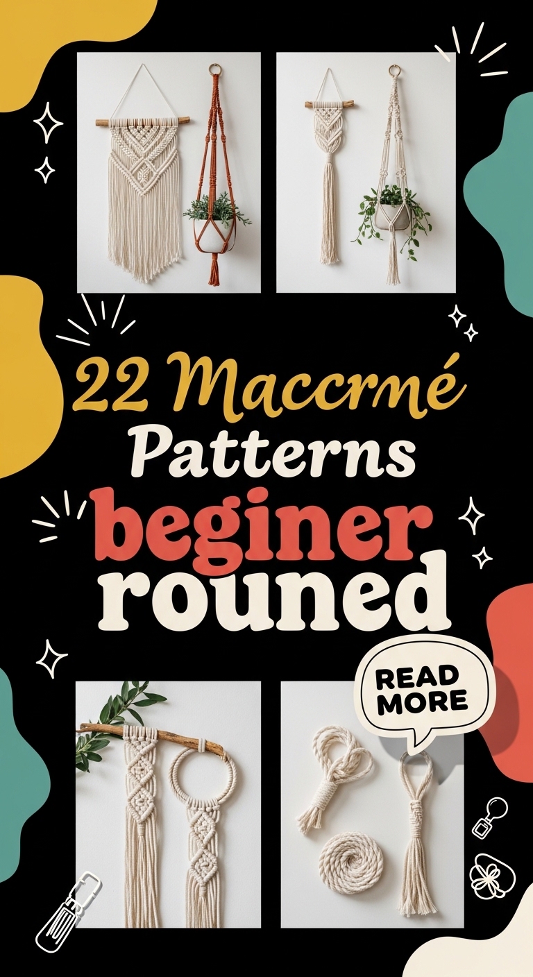 22 Macramé Patterns Beginner Ideas